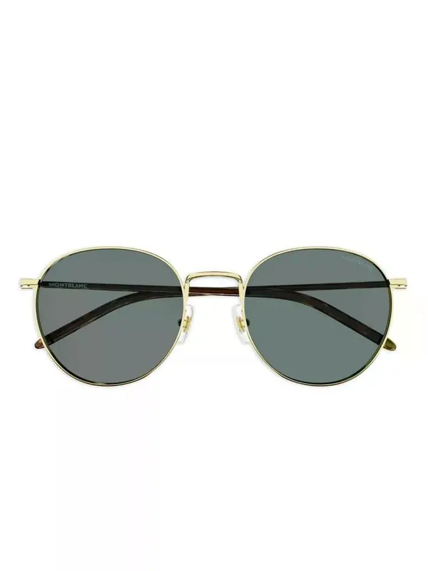 MONT BLANC EYEWEAR Round-frame Sunglasses - Yellow