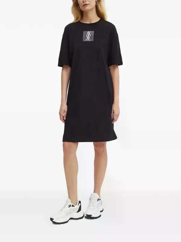 Armani Exchange Logo-patch Midi Dress