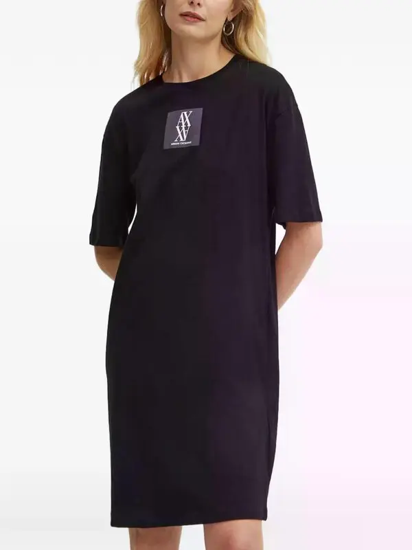 Armani Exchange Logo-patch Midi Dress