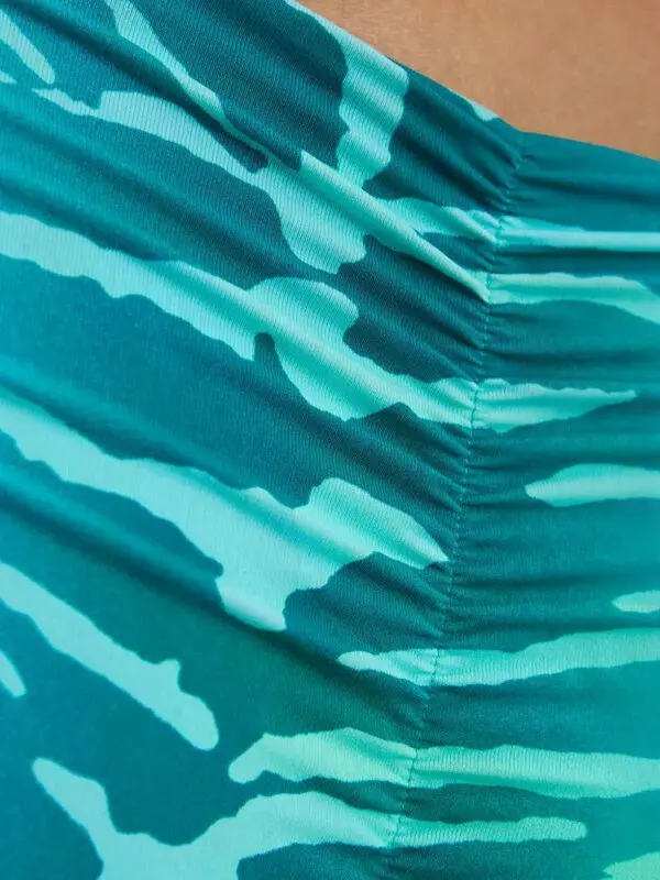 BEACH BUNNY Animal-print Bikini Bottom
