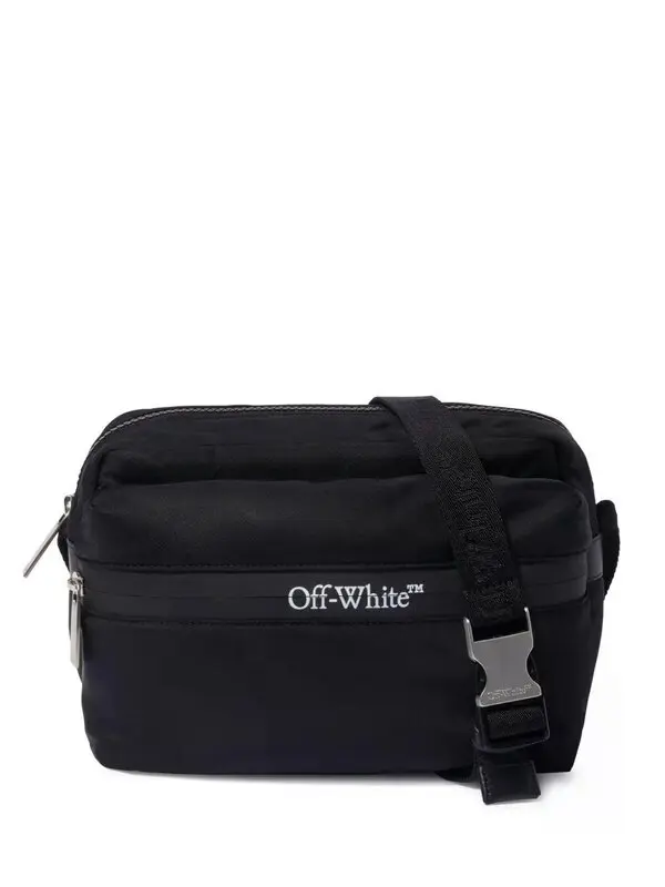 Off-White Logo-print Messenger Bag - Black
