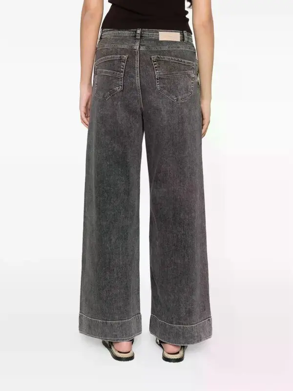 BETTY & CO Washed Wide-leg Jeans