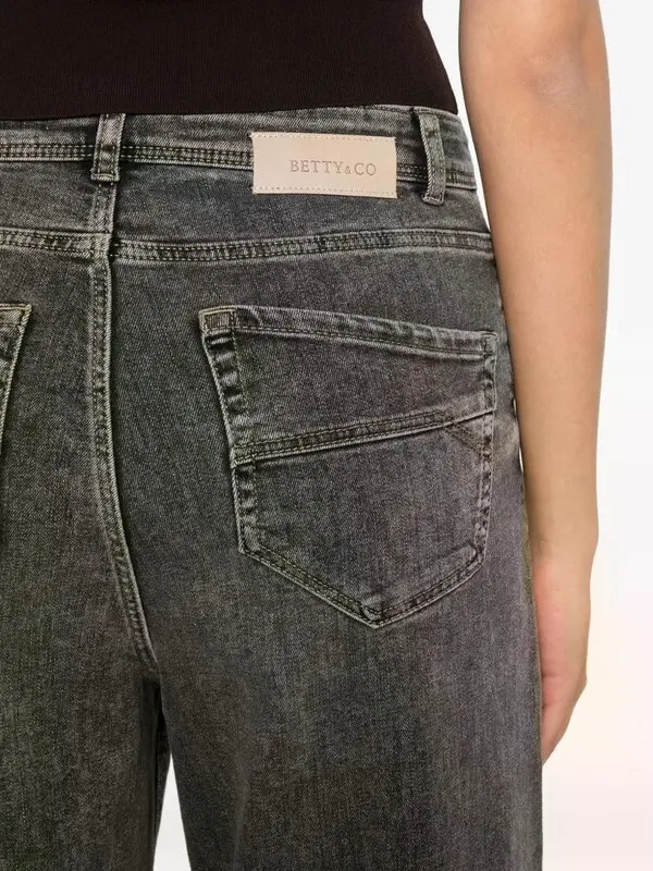 BETTY & CO Washed Wide-leg Jeans