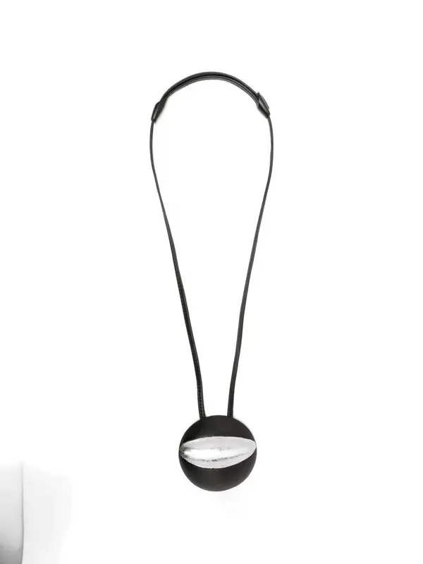 MONIES Isola Circular-pendant Necklace - Black