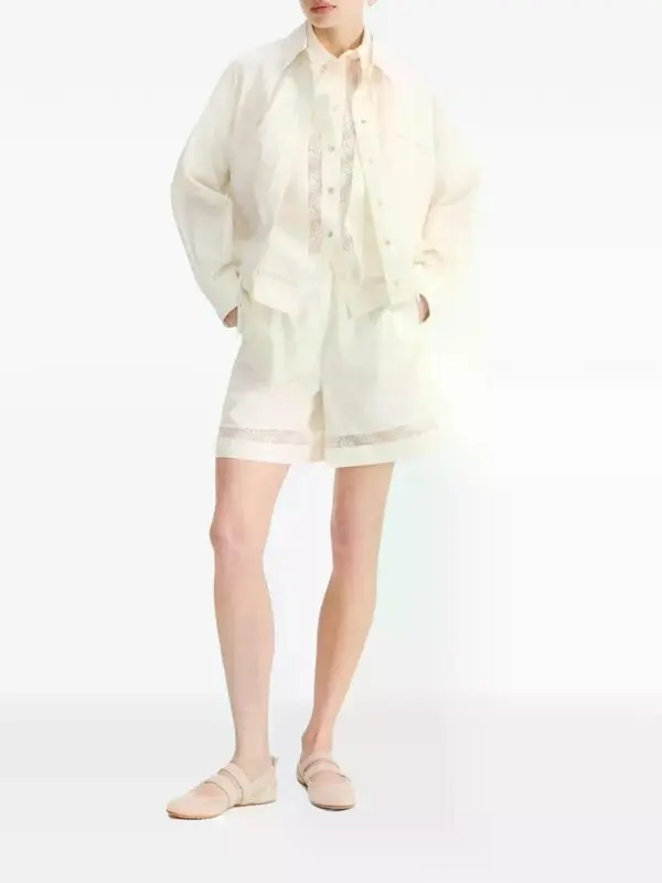 Marella Lace-trimmed Cotton Poplin Shirt