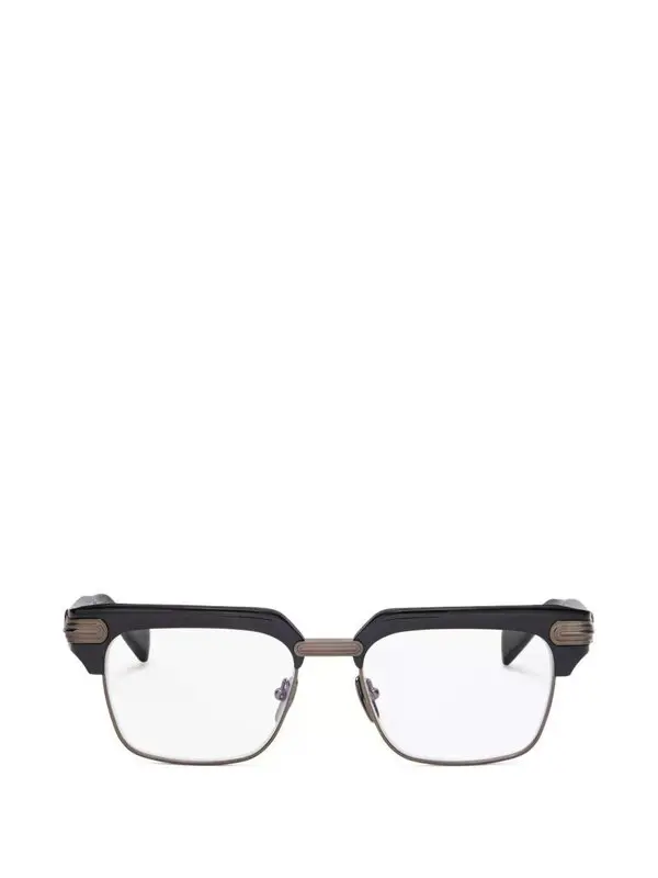 Balmain Square Frame Glasses - Black