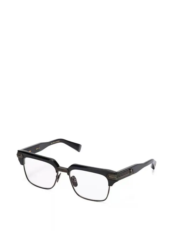 Balmain Square Frame Glasses - Black