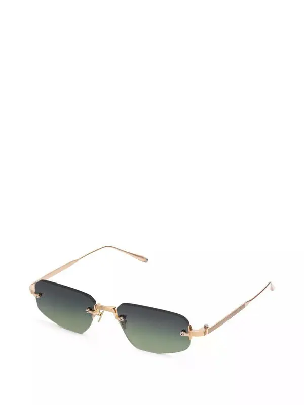 AKONI Juno Three 12k Rimless Sunglasses - Gold