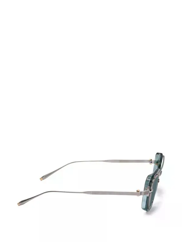 AKONI Jura Geometric-frame Sunglasses - Green