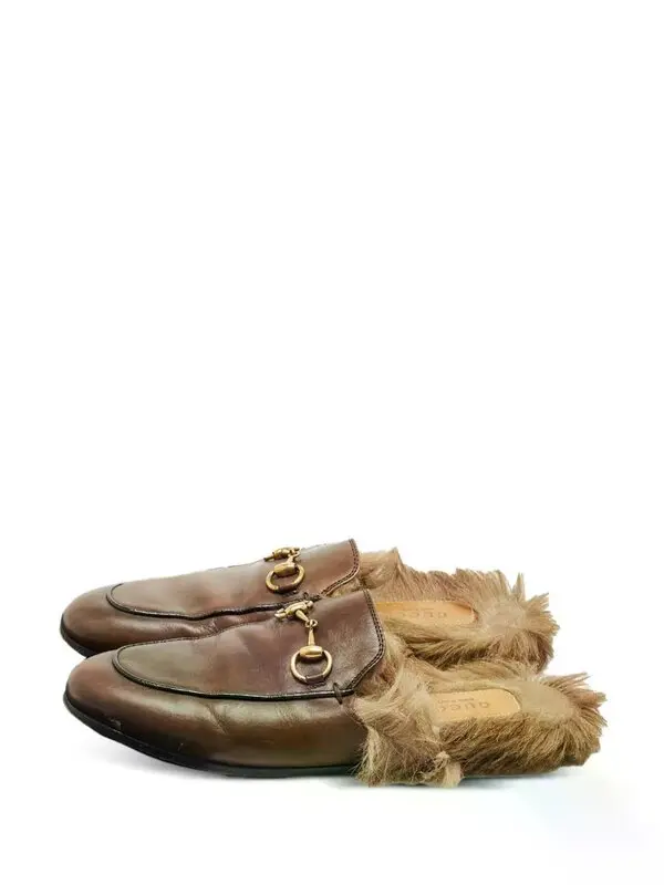 Gucci Princetown Mules - Brown