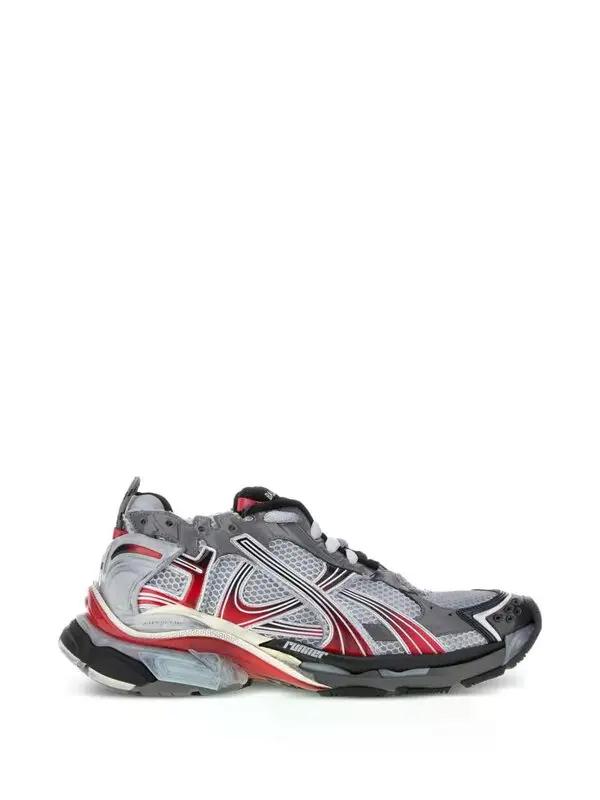 Balenciaga Runner Panelled Mesh Sneakers - Grey
