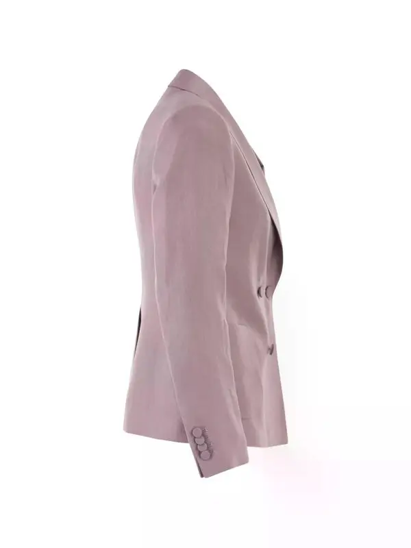 Tagliatore Double-breasted Peak-lapels Blazer - Pink