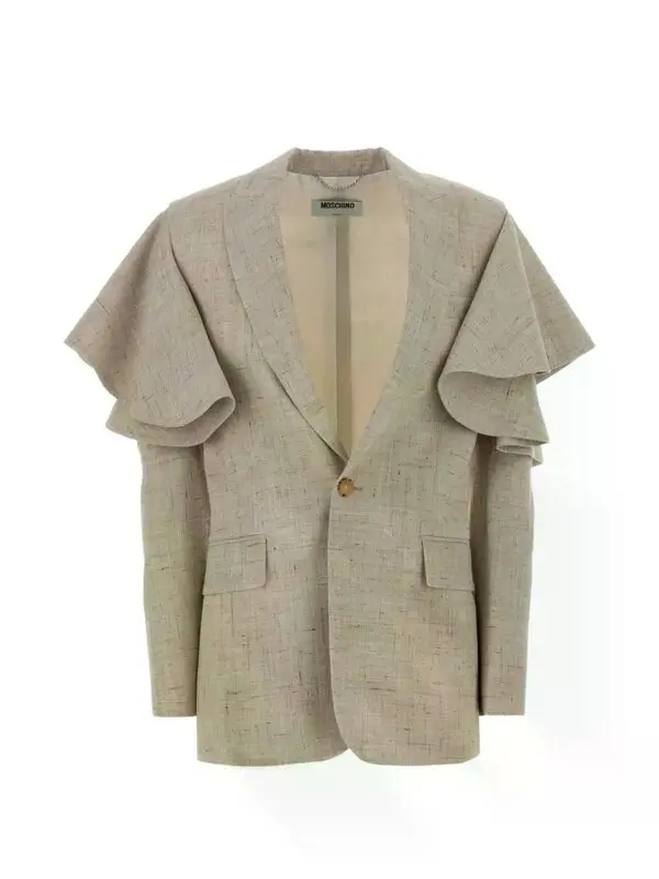 Moschino Ruffled-sleeve Blazer