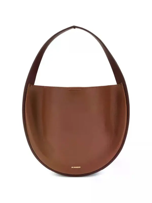 JIL SANDER Ovine Leather Pivot Shoulder Bag - Neutrals