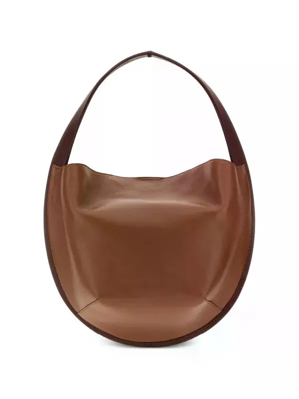 JIL SANDER Ovine Leather Pivot Shoulder Bag - Neutrals