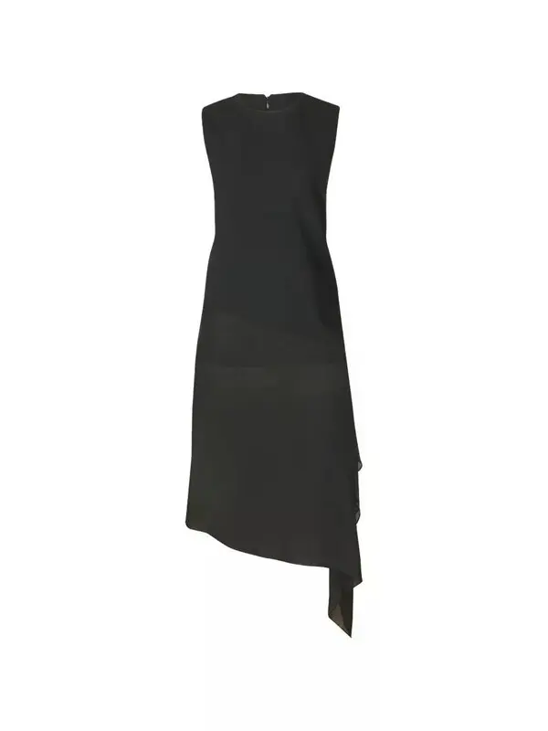 Michael Kors Asymmetric Veiled Midi Dress