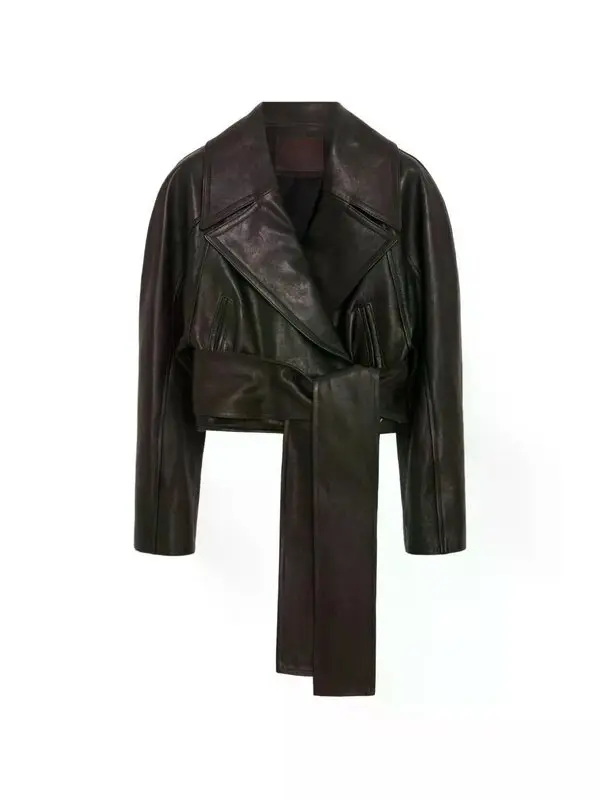 16Arlington Palmer Belted Leather Jacket