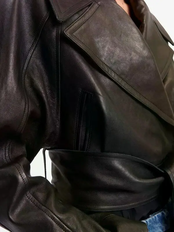 16Arlington Palmer Belted Leather Jacket