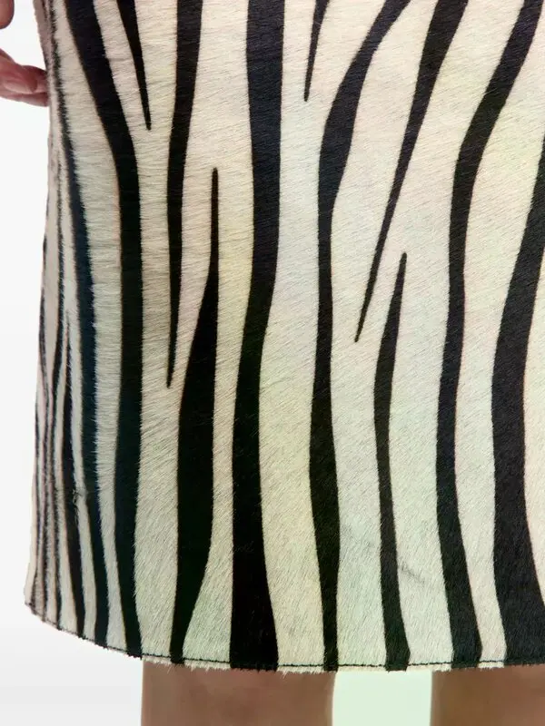 16Arlington Delta Zebra-print Skirt - Neutrals