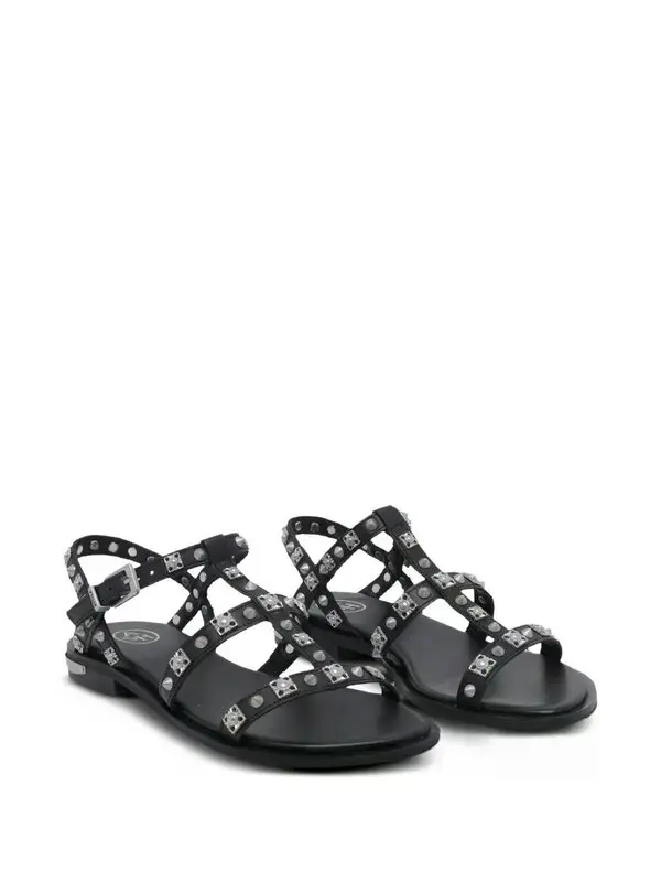 Ash Stud-embellished Sandals - Black