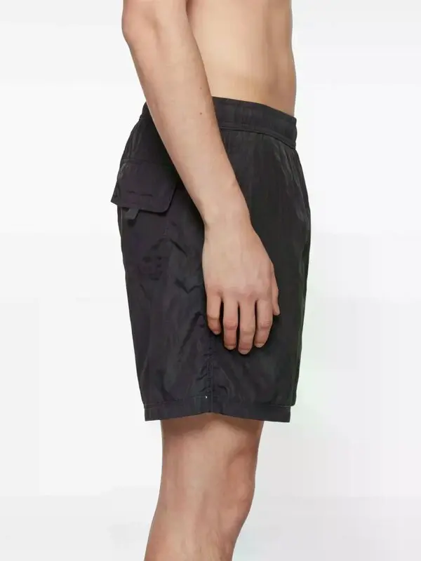 Stone Island Logo-print Swim Shorts - Grey