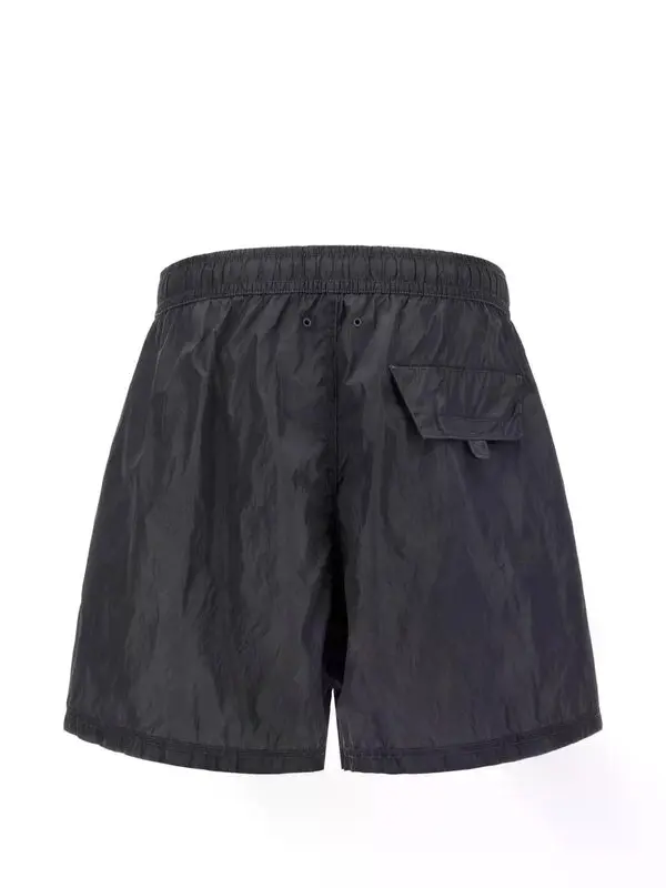 Stone Island Logo-print Swim Shorts - Grey