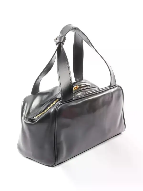 Miu Miu 2010s Softy Shine Leather Shoulder Bag - Black