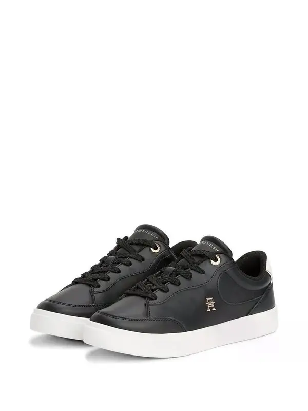 Tommy Hilfiger Logo-plaque Sneakers - Black