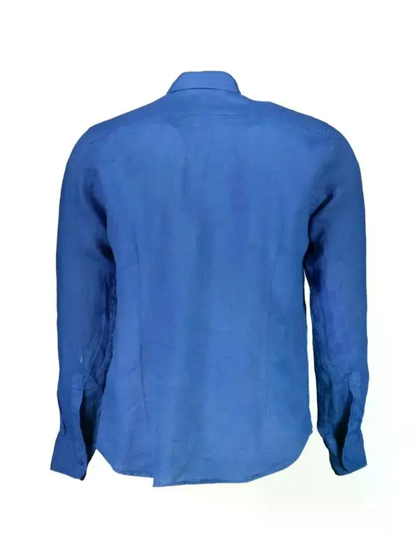 LA MARTINA Embroidered-logo Linen Shirt