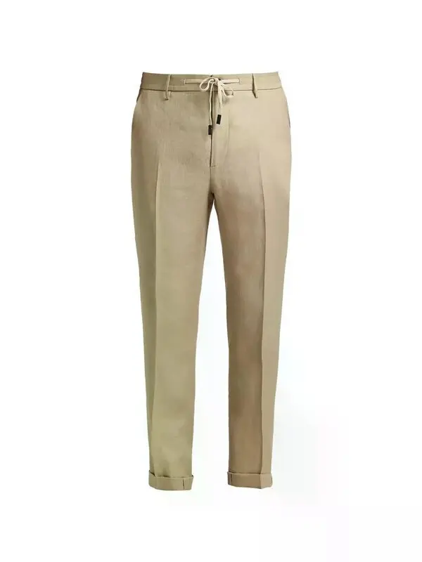 Peserico Pleated Drawstring Trousers - Neutrals