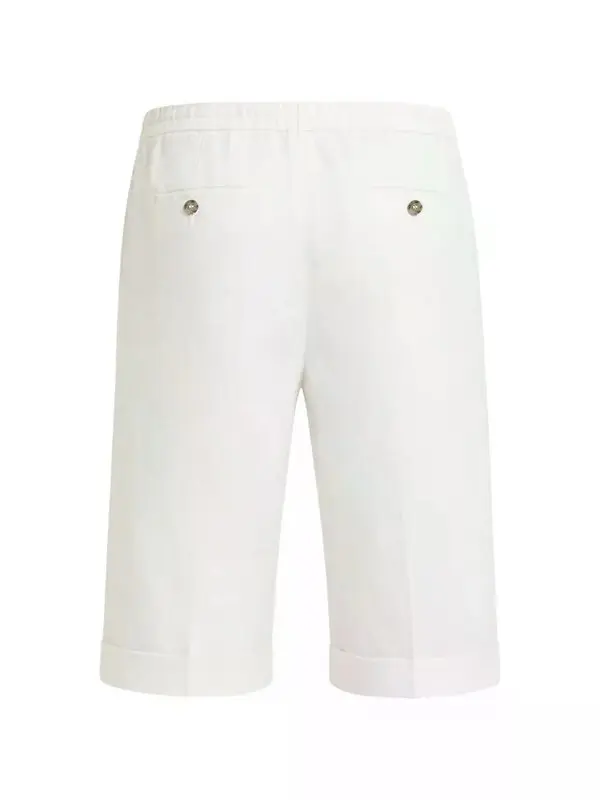 Peserico Drawstring Turned-up Shorts - White