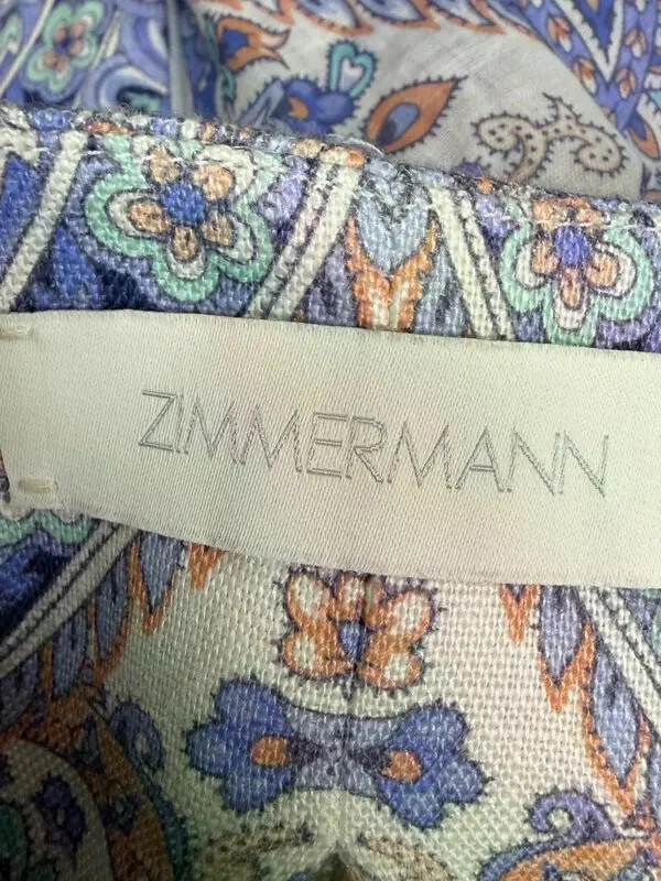 Zimmermann Paisley-print Cropped Top