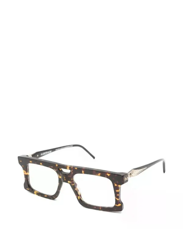 KUBORAUM D76 Square-frame Eyeglasses - Brown