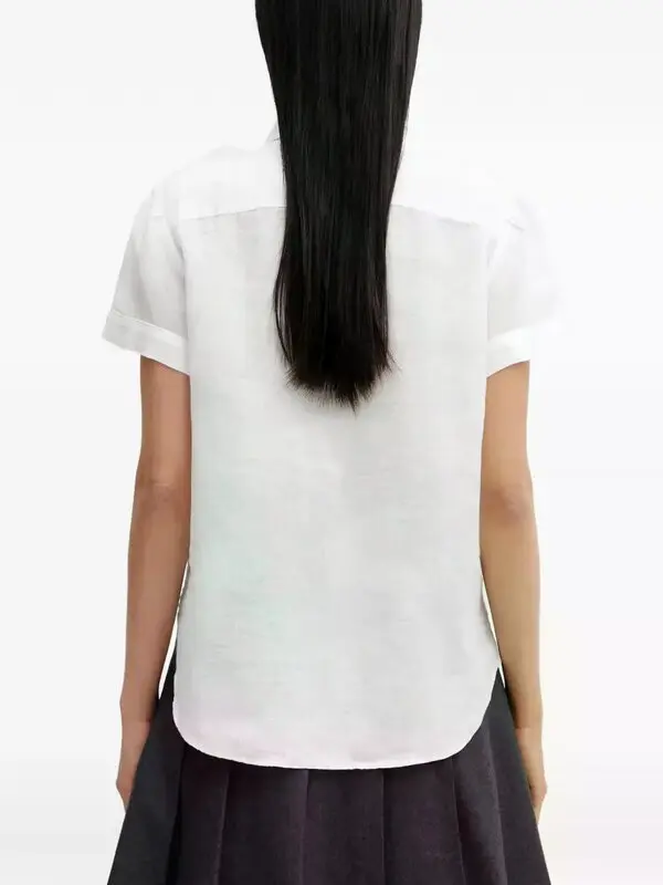 Polo Ralph Lauren Buttoned Linen Shirt - White