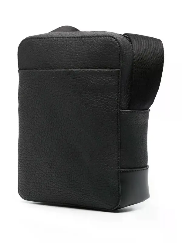Calvin Klein Pebbled-texture Shoulder Bag With Logo Plaque