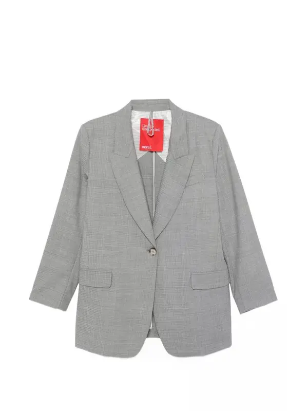 MERCI Single-breasted Blazer With Peak Lapels