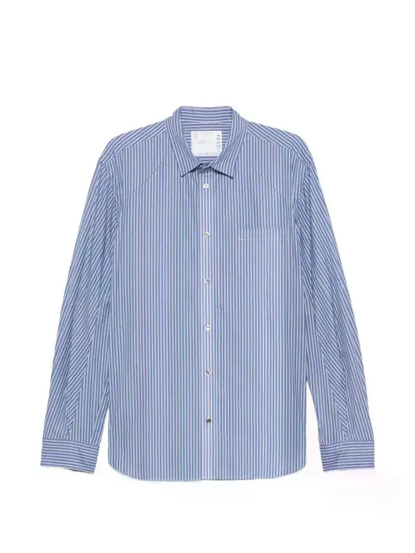 Sacai Stripe-print Poplin Shirt