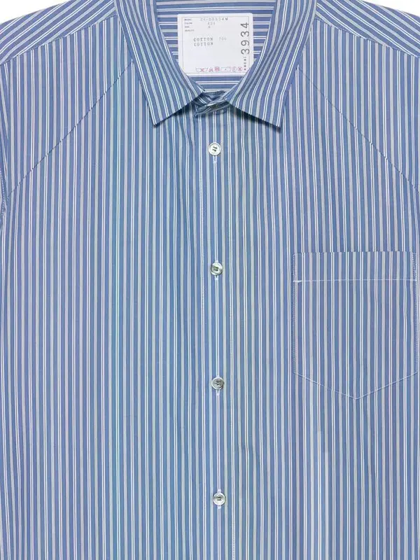 Sacai Stripe-print Poplin Shirt