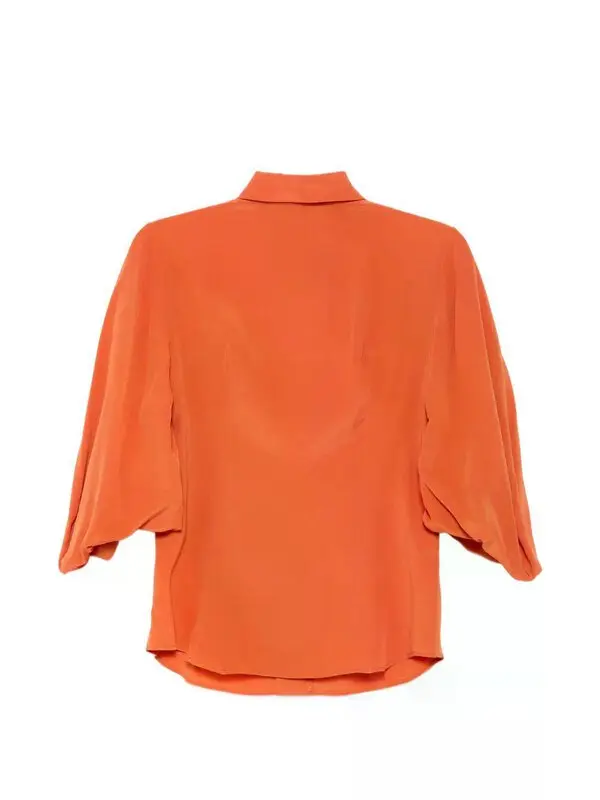 Prada Tie-detail Puff Sleeve Shirt