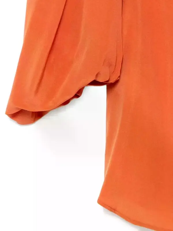 Prada Tie-detail Puff Sleeve Shirt