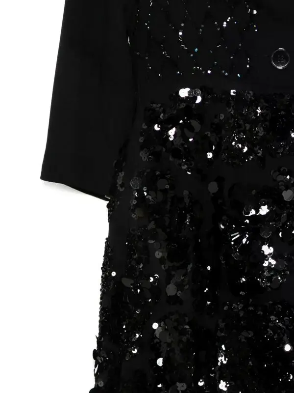 Prada V-neck Sequin Dress