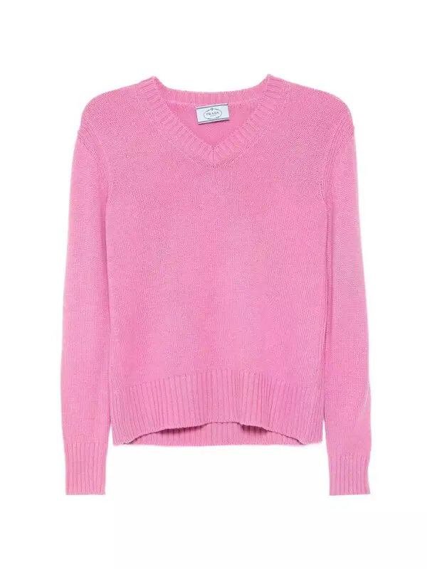 Prada V-neck Cashmere Sweater