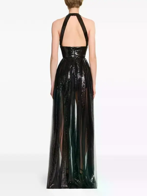 Elie Saab Sequin-embellished Maxi Dress