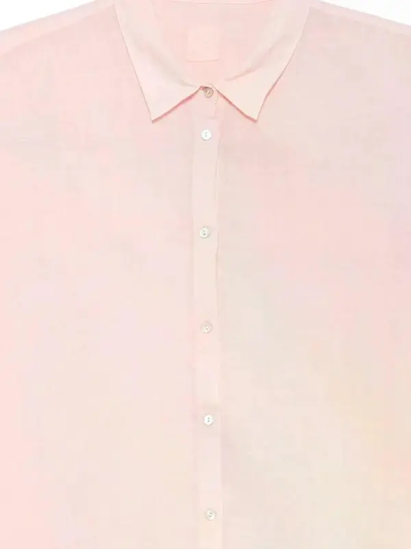 120% Lino Drop-shoulder Top - Pink