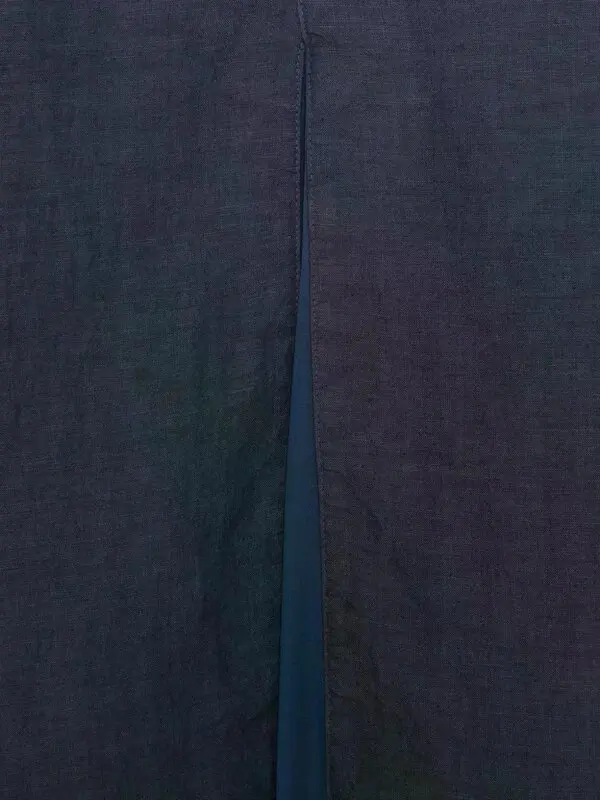 120% Lino Halterneck Flared Maxi Dress