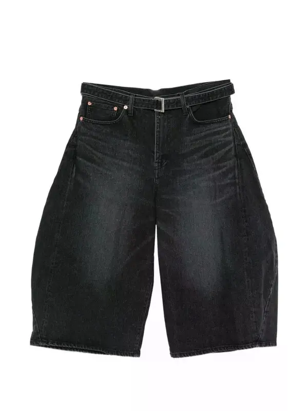 Sacai Belted Barrel-leg Shorts