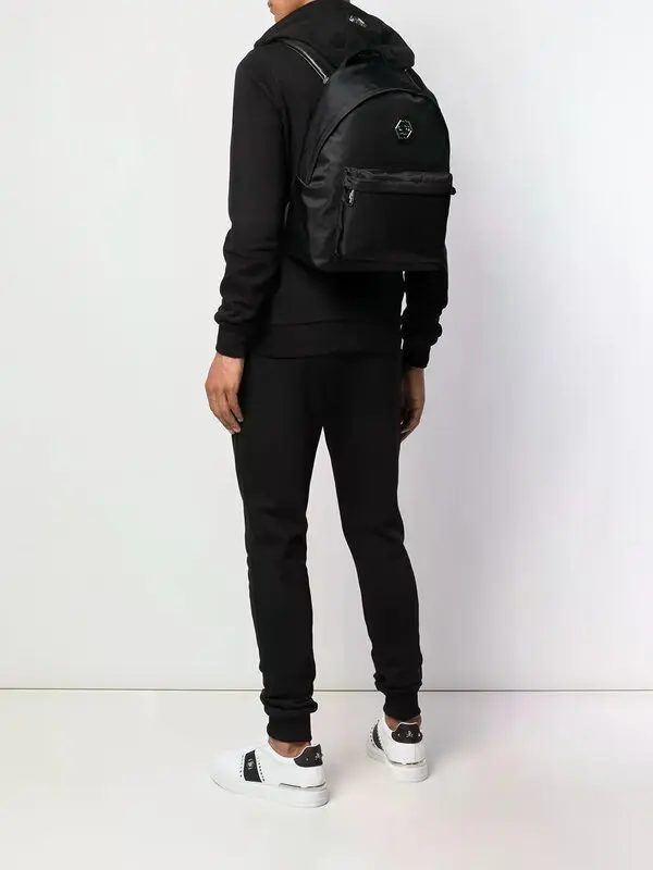 Philipp Plein Logo Plaque Backpack
