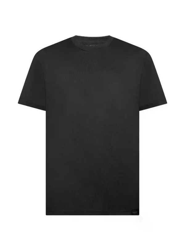 LOW BRAND Crew-neck Short-sleeve T-shirt - Black