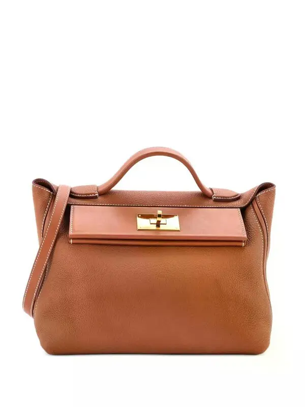 Hermès 24/24 Bag Togo With Swift 29 Satchel - Brown