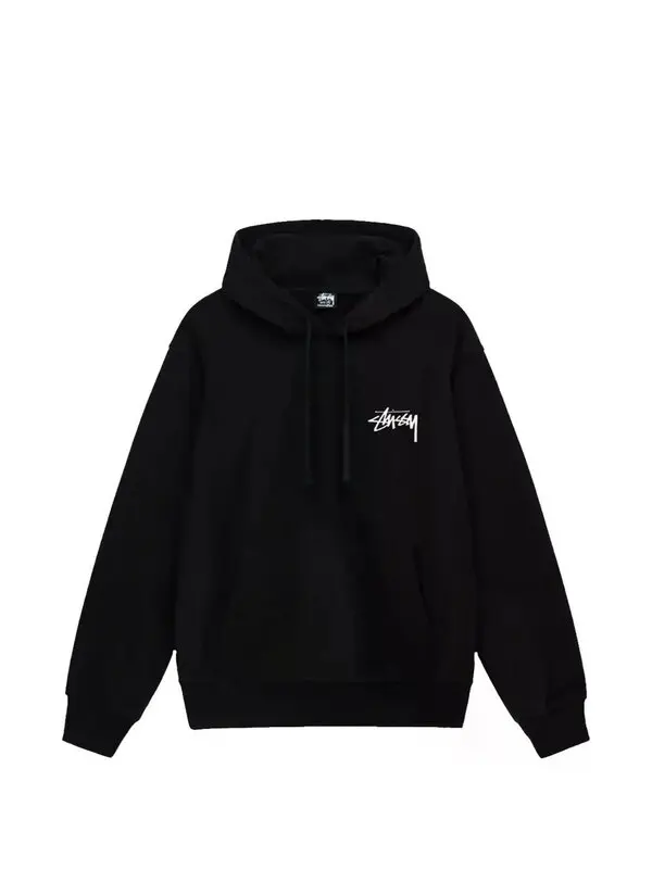 StÜssy 8 Ball Fade Drawstring Hoodie - Black